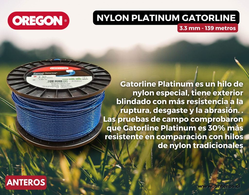 NYLON MAGNUM GATOR SUPERTWIST 3.3 MM X 139 MTS. – Anteros | Oregon Chile